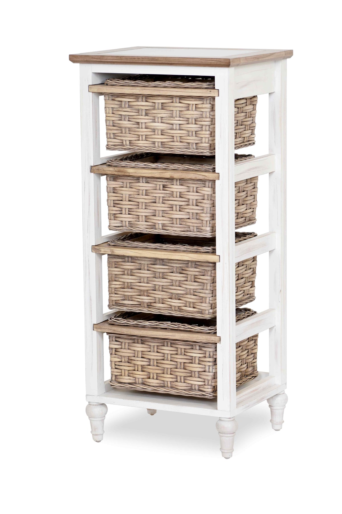 Island Breeze 4-Basket Vertical Storage Cabinet — Noble Home Office
